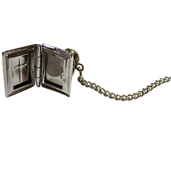 Kiola Designs | Accessories | Religious Bible Locket Tie Tack | Poshmark